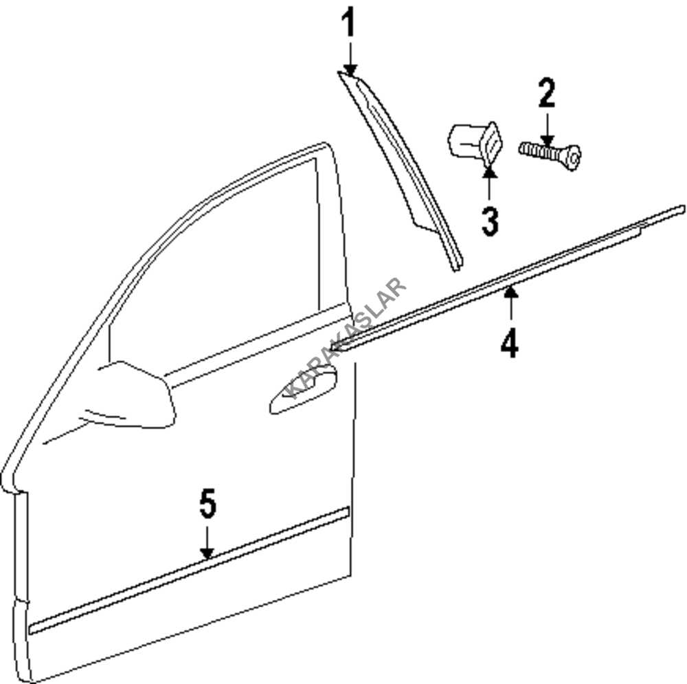 E SERİSİ W212 ÖN KAPI ÇITASI SAĞ 2009-2016 YEDEK PARÇA